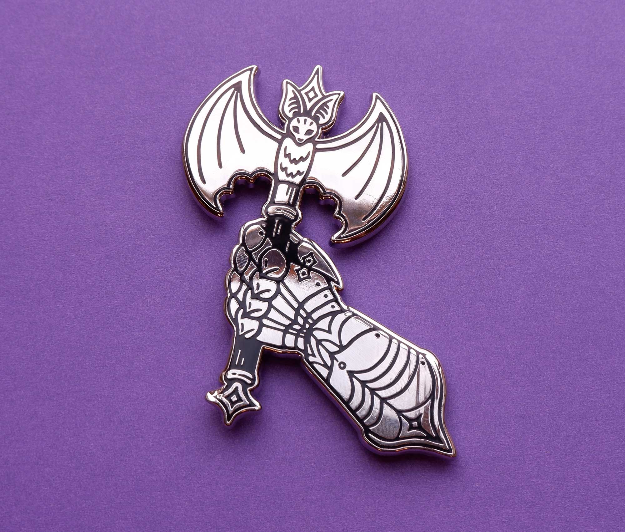 Battle Axe & Gauntlet - Enamel Pin – Elm