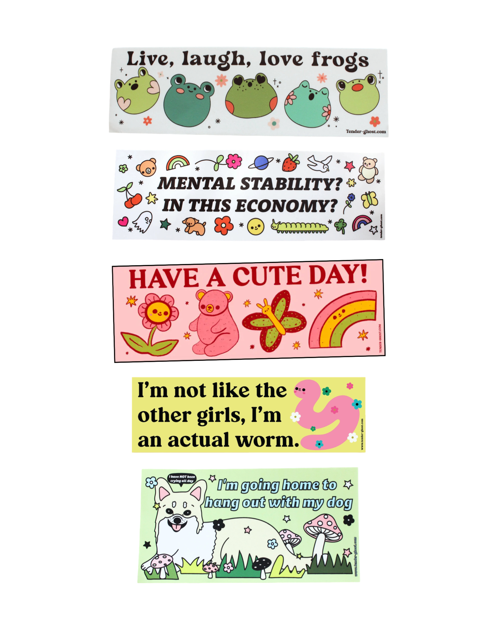 Tender Ghost Bumper Stickers – Elm