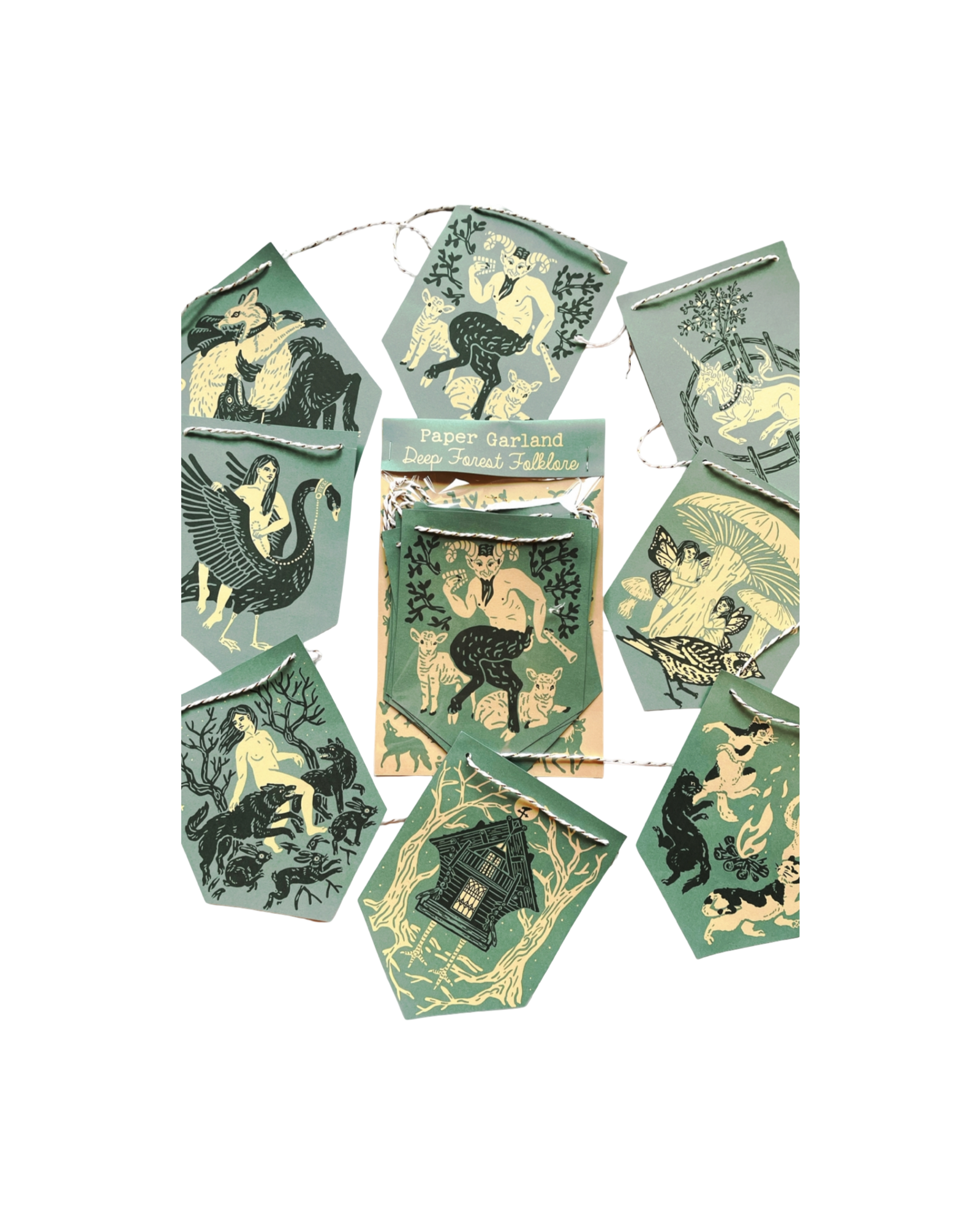 Deep Forest Folklore Paper Garland – Elm