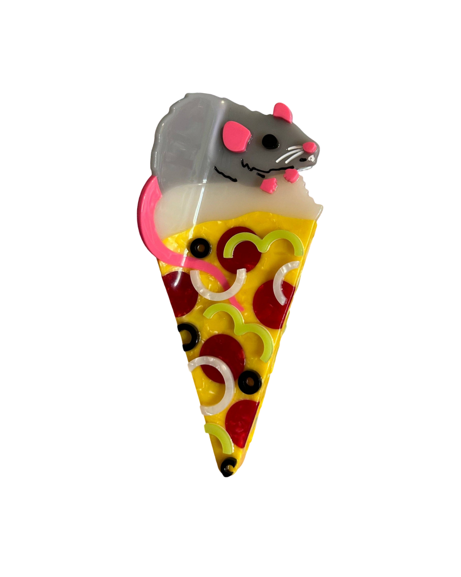 Pizza Rat Hair Claw – Elm